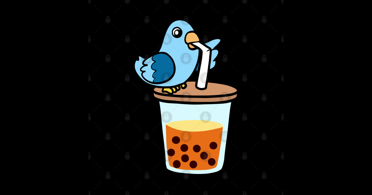 Boba Bird - Boba - Sticker | TeePublic