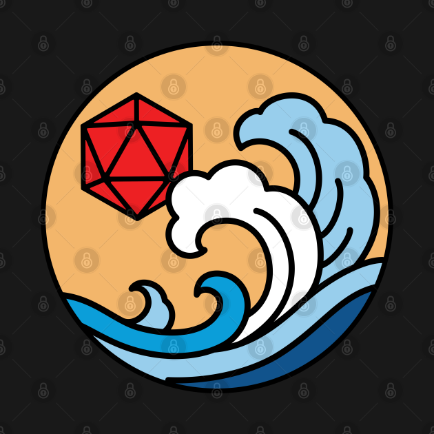 Japanese Aesthetic D20 Dice - Dungeons And Dragons - T-Shirt | TeePublic