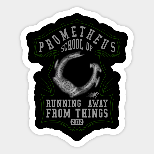Prometheus school of running away from things V2 - Alien - Sticker ...