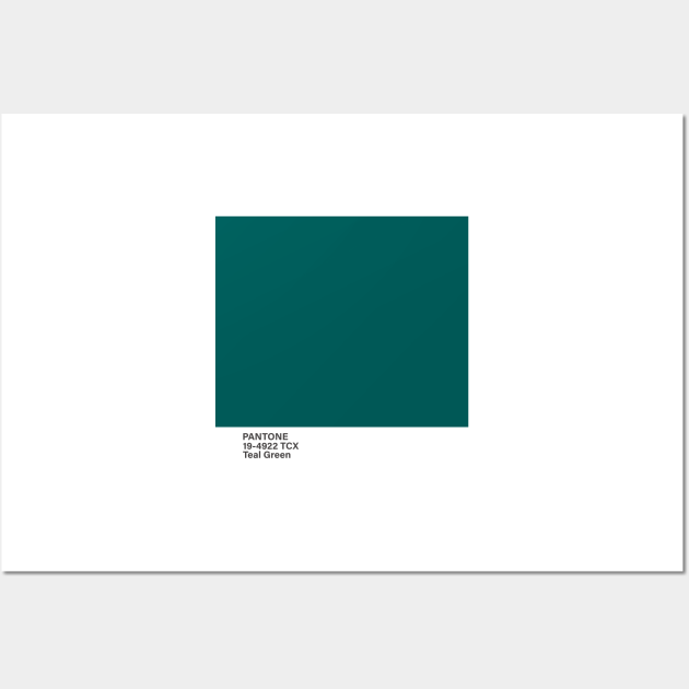 pantone 19-4922 TCX Teal Green - Pantone Color - Posters and Art Prints ...