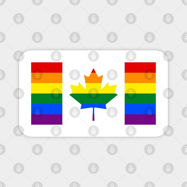 Canada LGBTQ Pride Flag - Canada - Magnet | TeePublic