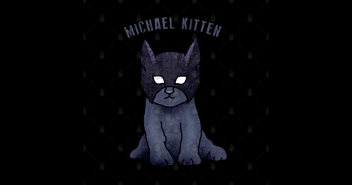 michael kitten - Cat - Sticker | TeePublic