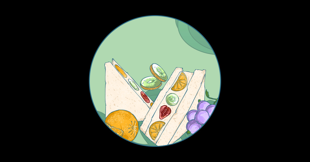 Sando Fruit - Illustration Artwork - Sticker | TeePublic