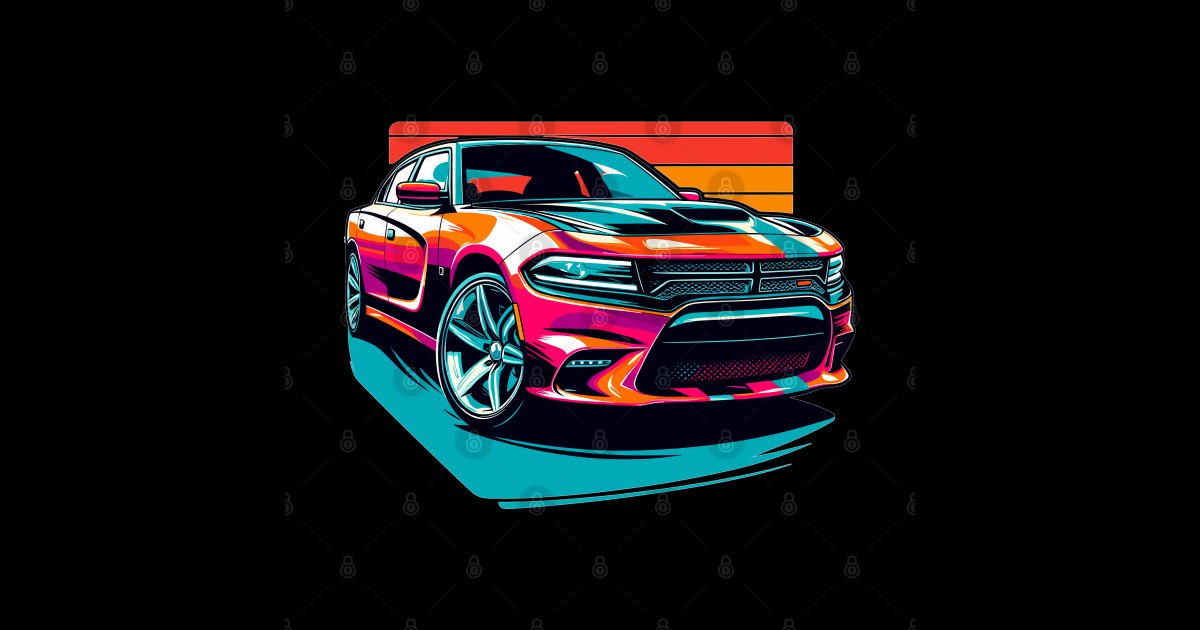 Dodge Charger - Dodge Charger - Sticker | TeePublic
