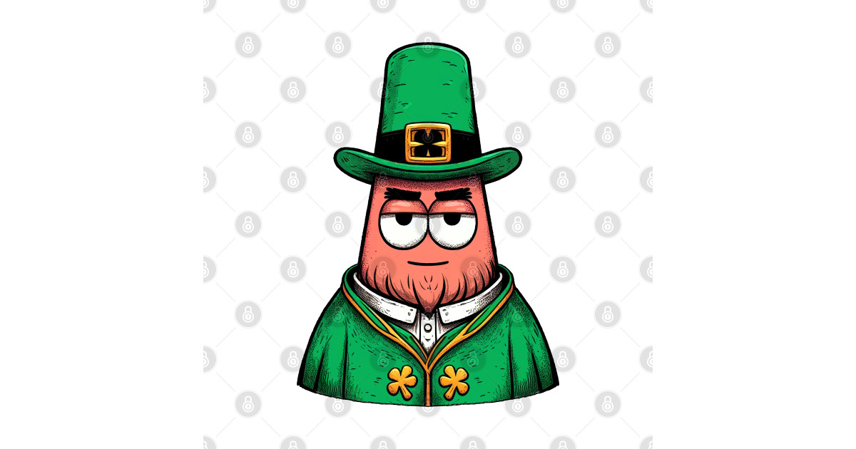 Saint Patrick Star - Saint Patrick - T-Shirt | TeePublic