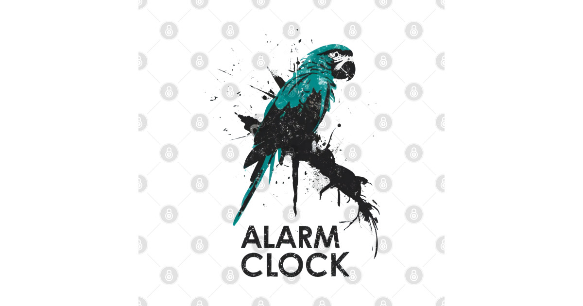 Alarm Clock of Parrot - Funny Alarm Clock Parrot Animal - T-Shirt ...