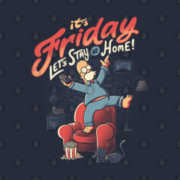 It's Friday! - Simpsons - T-Shirt | TeePublic