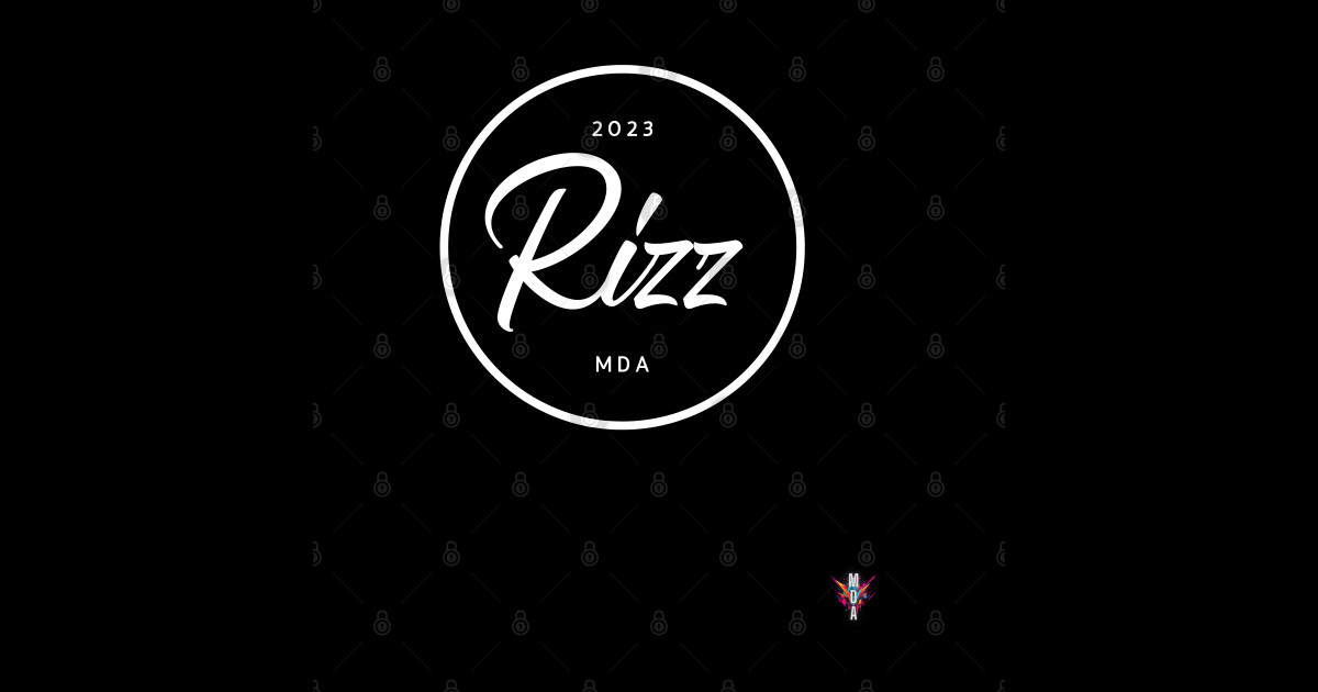 Rizz Vintage Retro Typography Pop Art Design - Typographic Designs ...