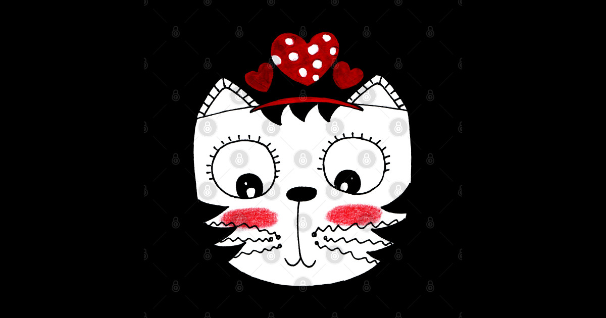 Yuna Cat | The Face of Cuteness - Yuna Cat - Sticker | TeePublic