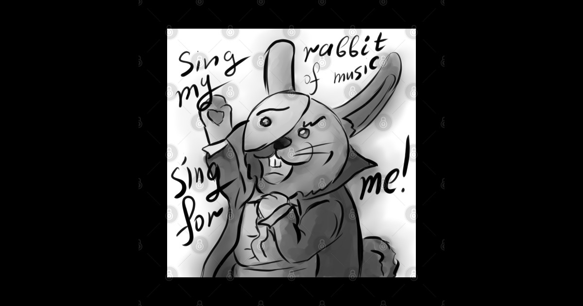 The Rabbit of the Opera - The Phantom Of The Opera - Sticker | TeePublic