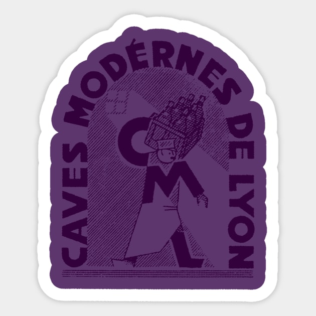 Caves Modernes De Lyon - Wine - Sticker | TeePublic