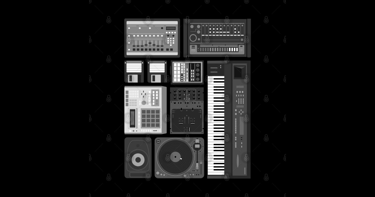 Analog Hip Hop Producer - Beat Maker - Sticker | TeePublic