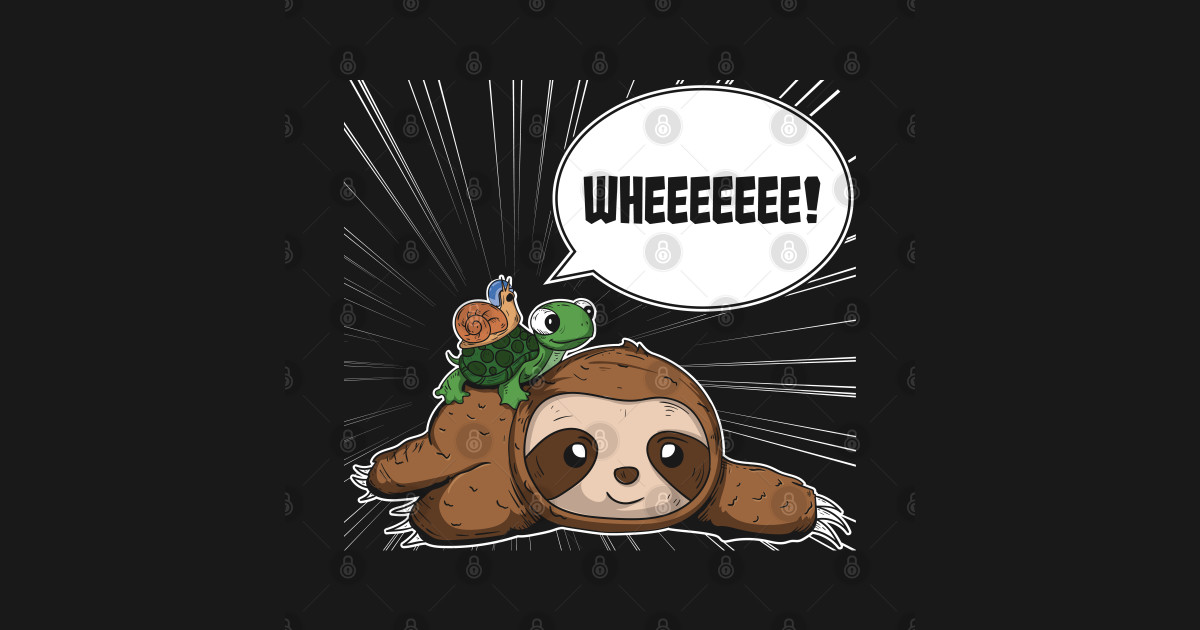 Sloth Turtle Snail Turtle Gifts for Turtle Lovers Sloth - Sloth - T ...