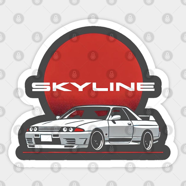 R32 Skyline GT-R - R32 Gtr - Sticker | TeePublic