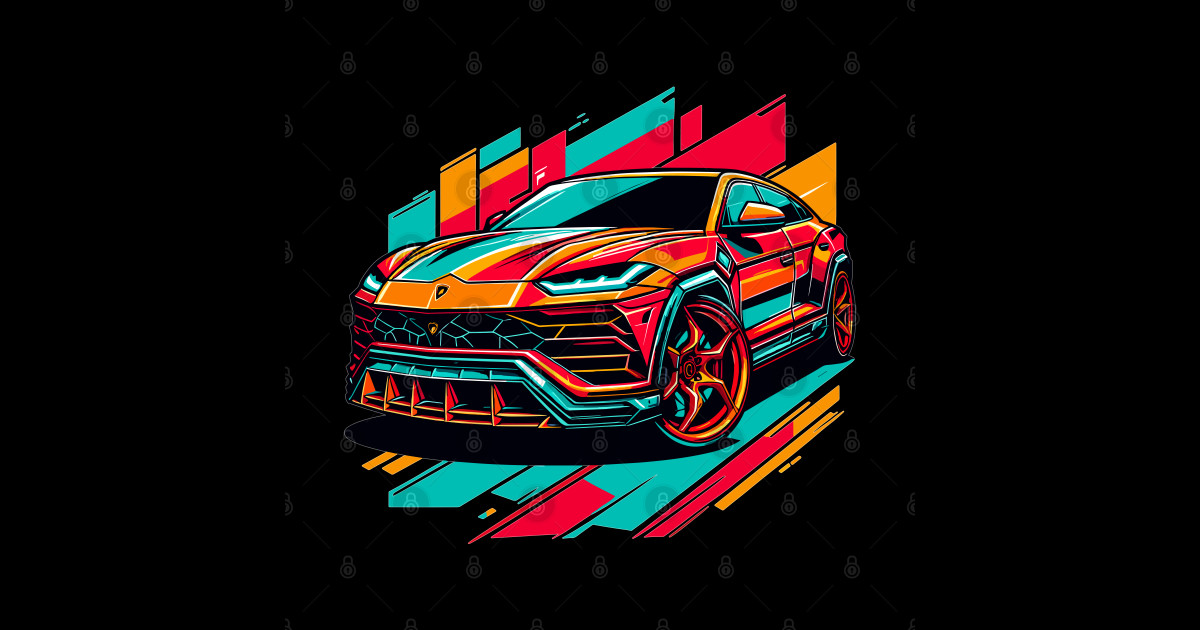 Lamborghini Urus - Lamborghini Urus - Sticker | TeePublic