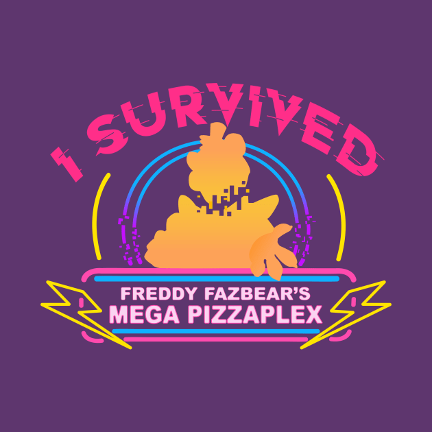 I Survived Freddy Fazbear's Mega Pizzaplex - Fnaf - T-Shirt | TeePublic