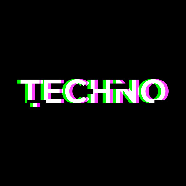 Retro Glitch Techno Music | EDM Rave - Techno - Tapestry | TeePublic