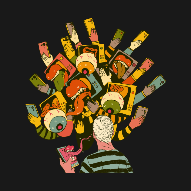 Social media monster - Social Media - T-Shirt | TeePublic