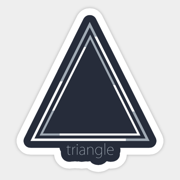 Triangle - Triangle - Sticker | TeePublic