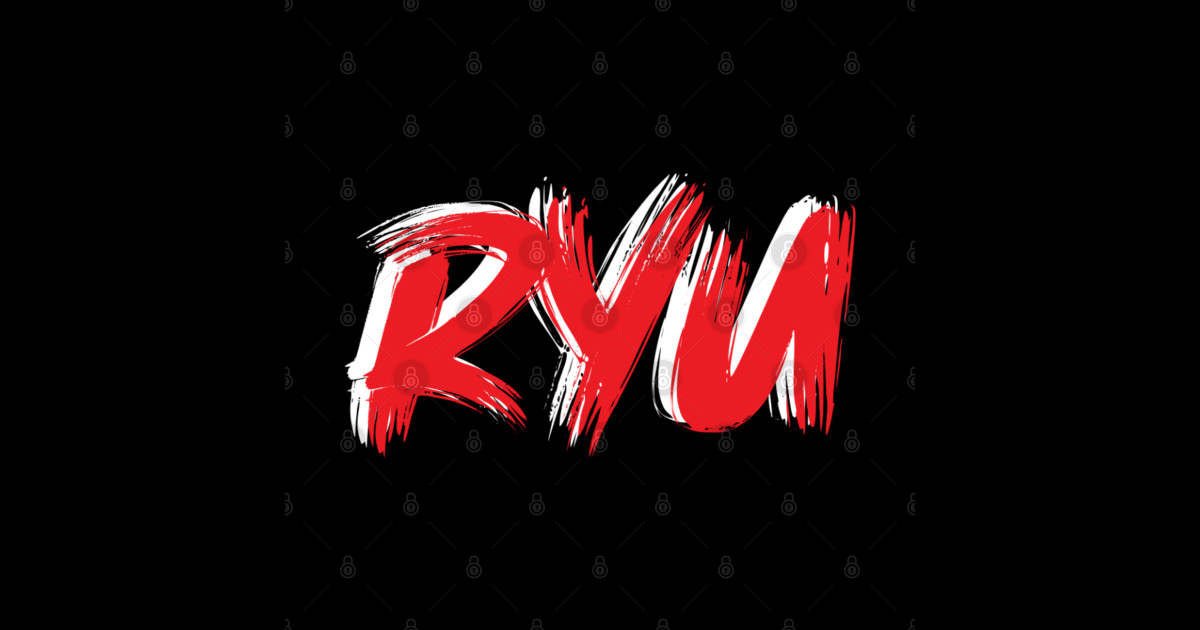 street fighter ryu paint - Street Fighter - Sticker | TeePublic