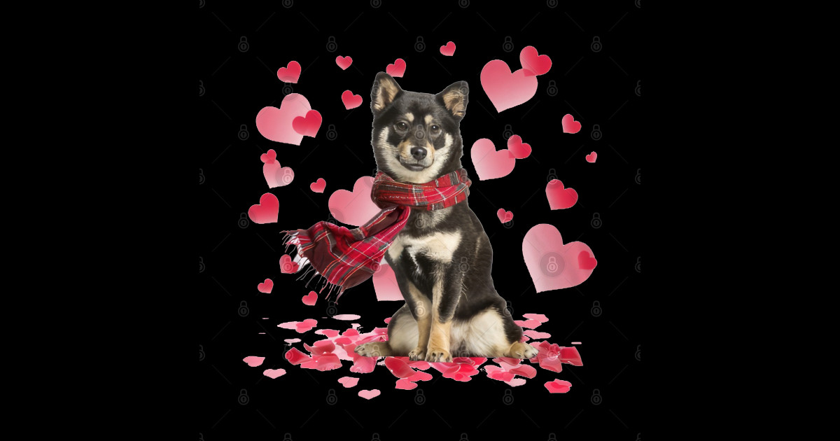 Shiba Inu Hearts Love Happy Valentine's Day - Shiba Inu Hearts Love ...