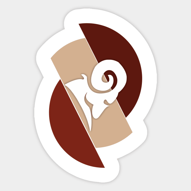 Aries Color spectrum - Aries Zodiac Sign - Sticker | TeePublic