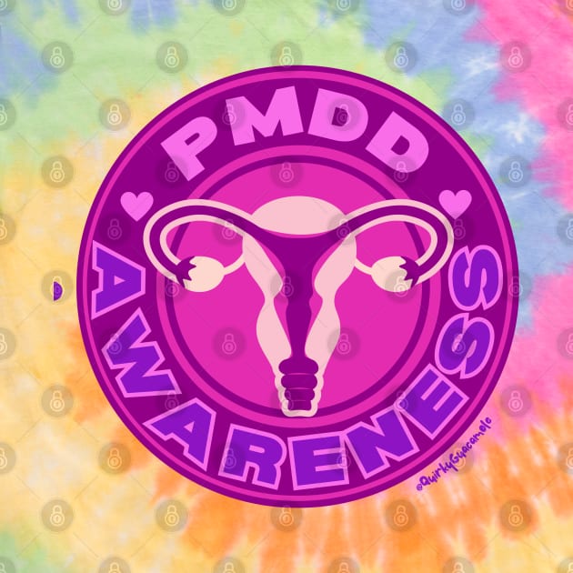 PMDD Awareness Logo | Purple Pink Womb - Pmdd - T-Shirt | TeePublic