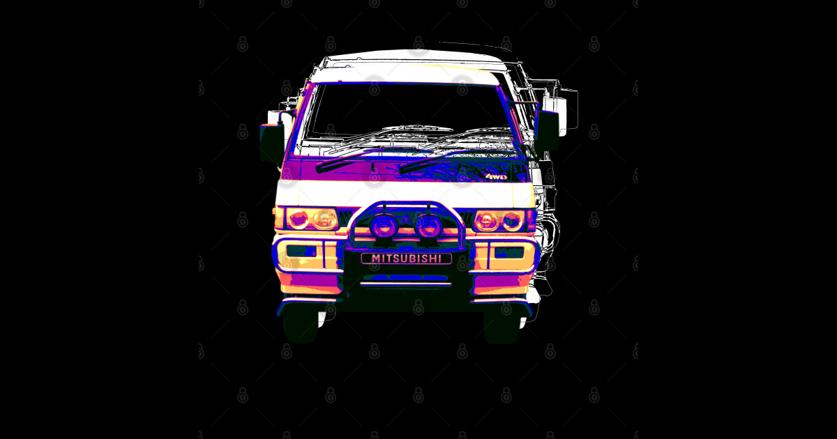 Delica on High. - Mitsubishi Delica - Sticker | TeePublic