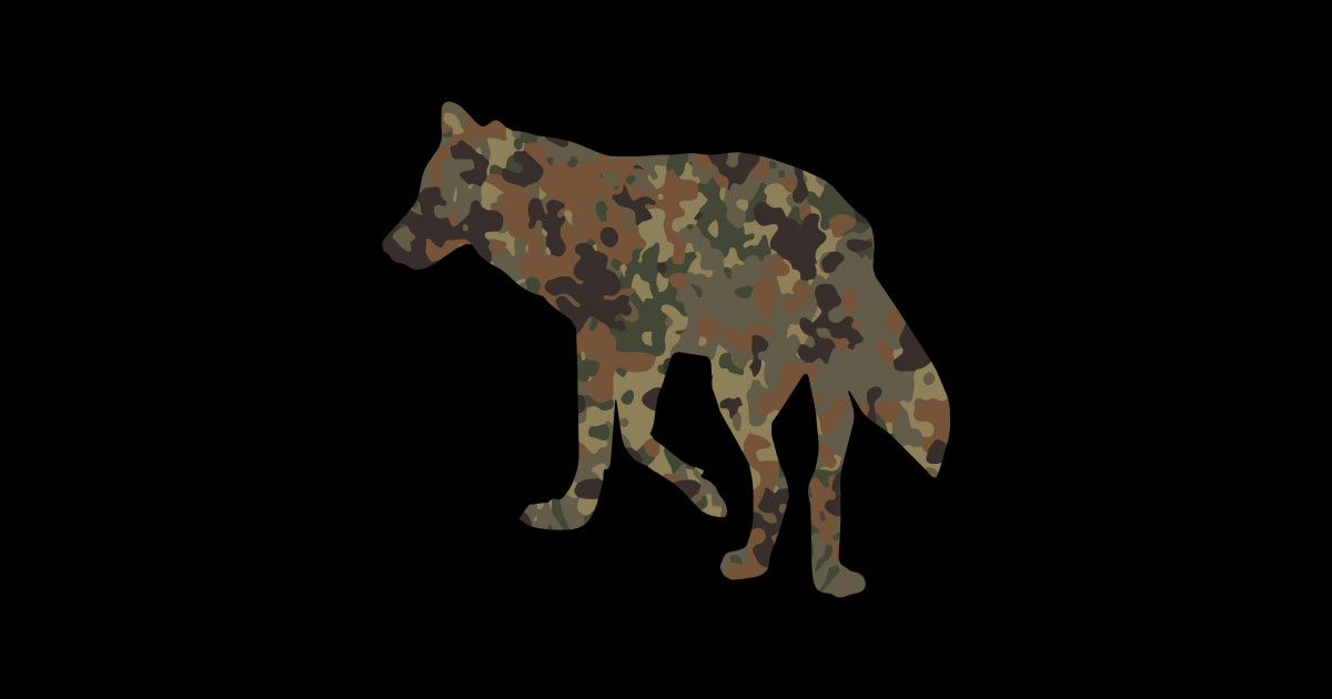 Flecktarn Wolf - Camo - Sticker | TeePublic