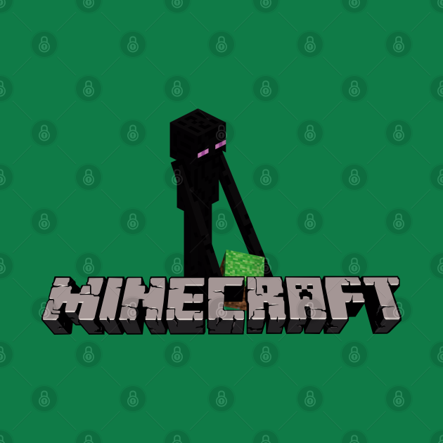 Minecraft logo enderman - Minecraft - T-Shirt | TeePublic