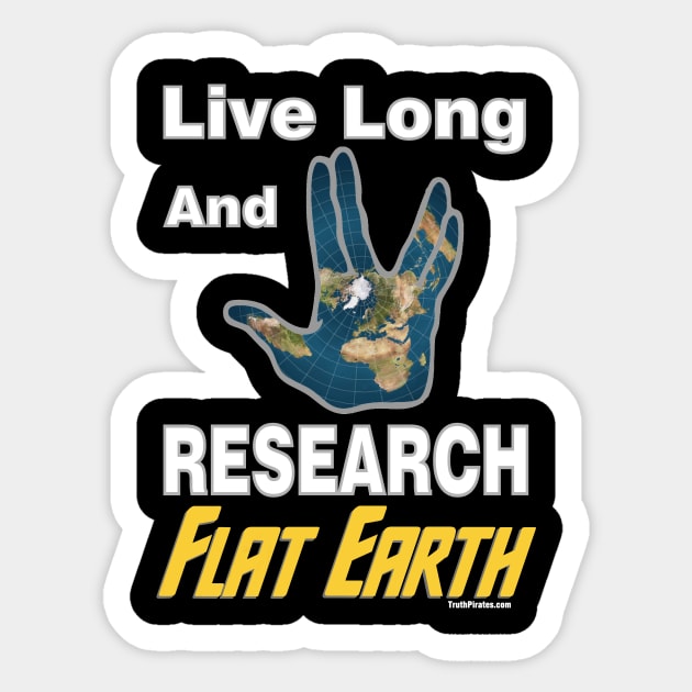 Flat Earth Map - Flat Earth - Sticker | TeePublic