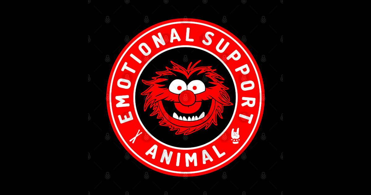 Muppets Emotional Support Animal - Muppets - Sticker | TeePublic