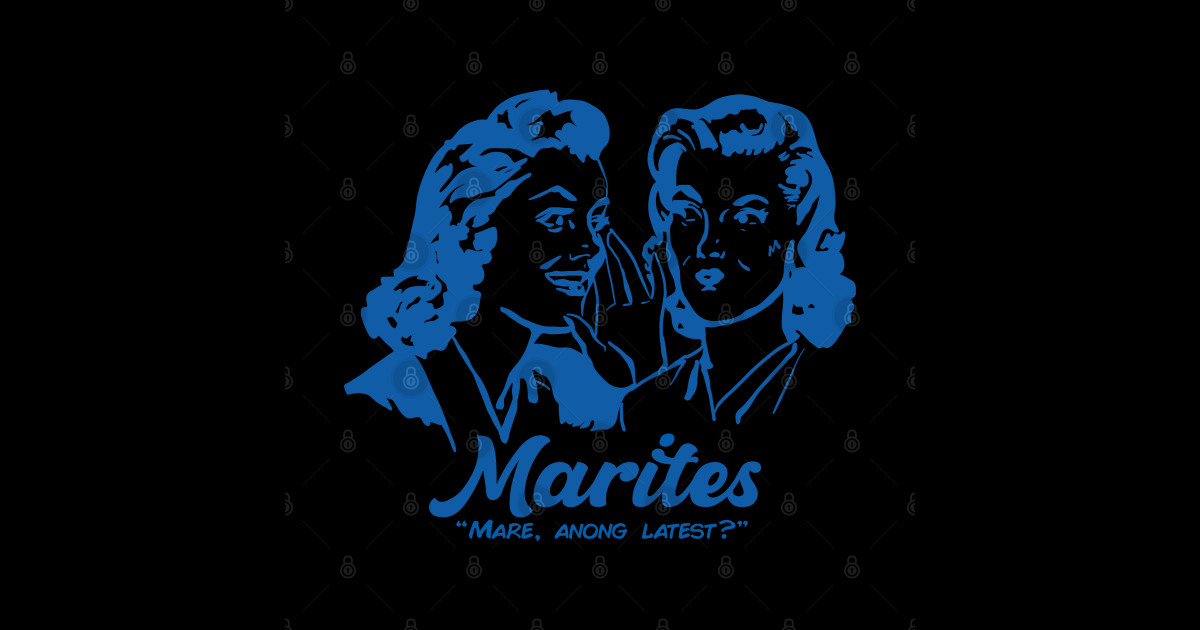 CHISMOSA MARITES FILIPINO VINTAGE BLUE - Marites - Sticker | TeePublic