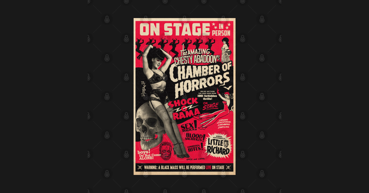 1956 Satanic Burlesque spook show - Burlesque - T-Shirt | TeePublic