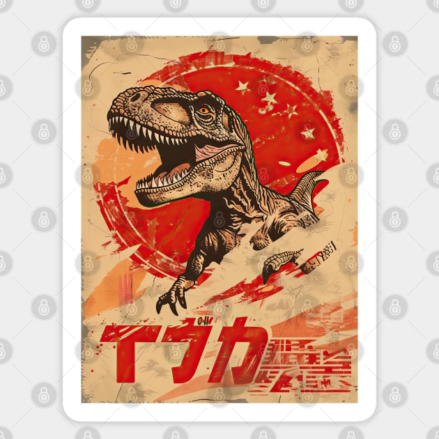 Vintage T-rex 2 - Trex Dinosaur - Sticker | TeePublic