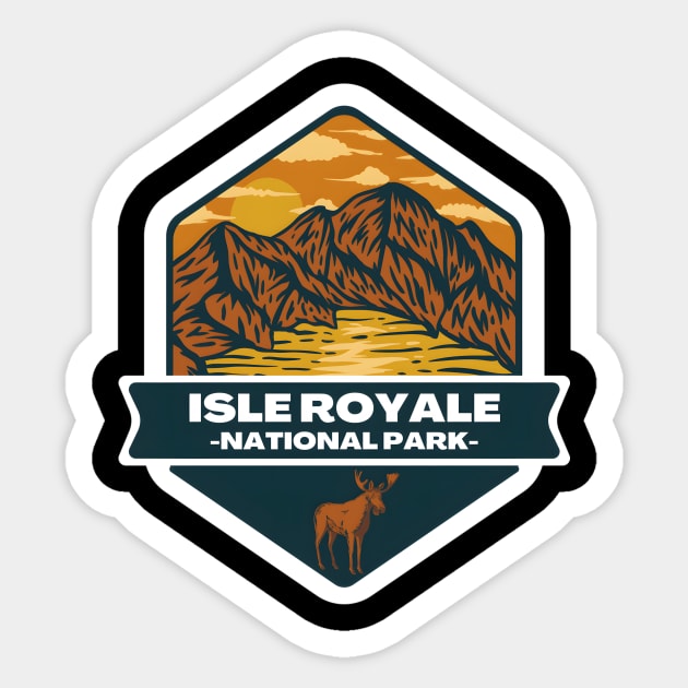 Isle Royale National Park - Isle Royale National Park - Sticker | TeePublic