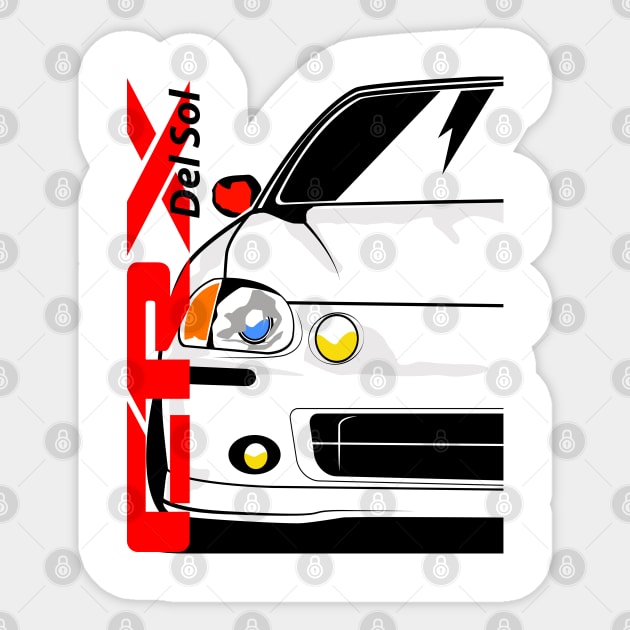 CRX Del Sol - Honda Crx - Sticker | TeePublic