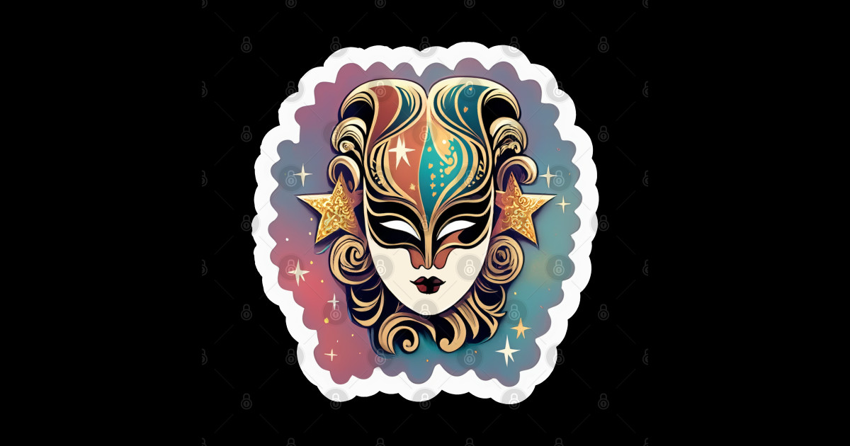 MASK - Masquerade Mask - Sticker | TeePublic