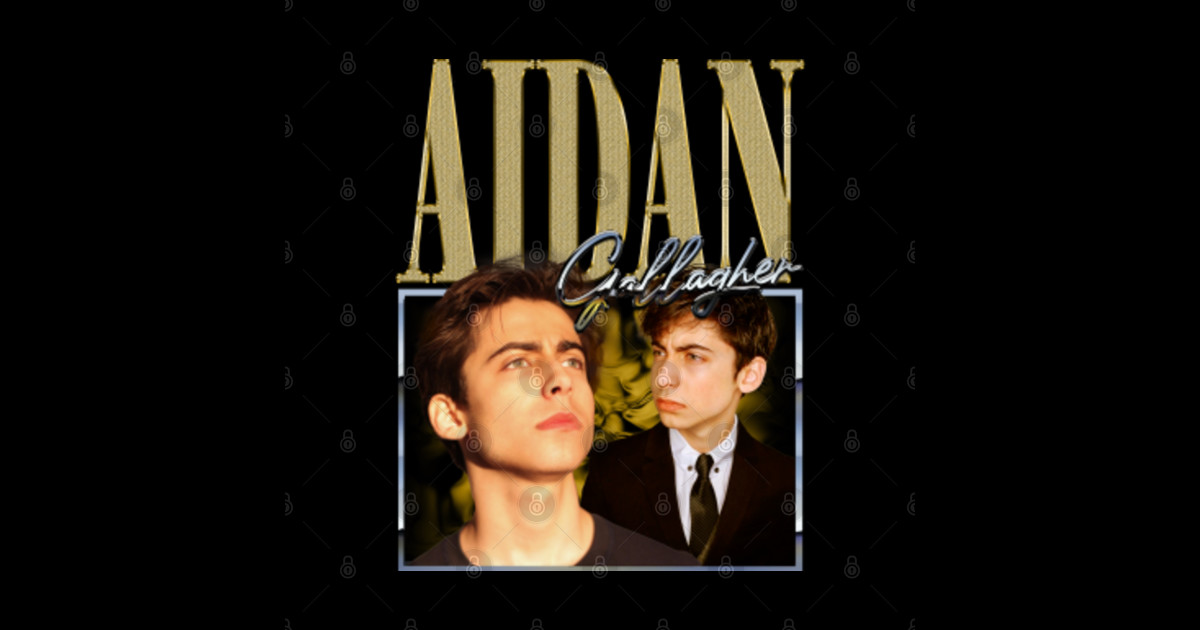 Aidan Gallagher vintage style - Aidan Gallagher - Pin | TeePublic