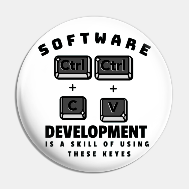 Software development meme - Developer - Pin | TeePublic