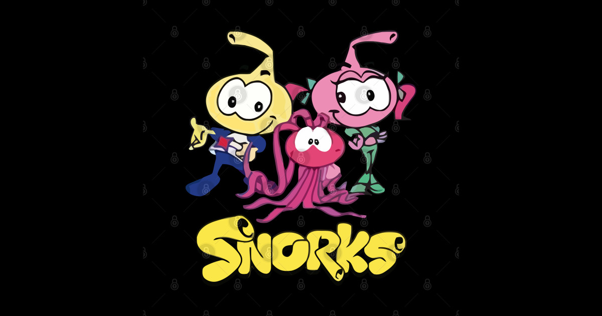 Swim along Snorks Cast Tribute - Snorks - Sticker | TeePublic