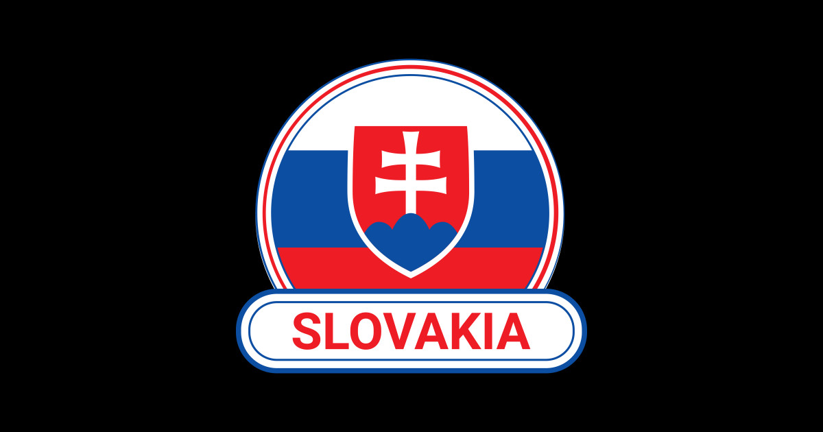 Slovakia Country Badge - Slovakia Flag - Slovakia - Sticker | TeePublic