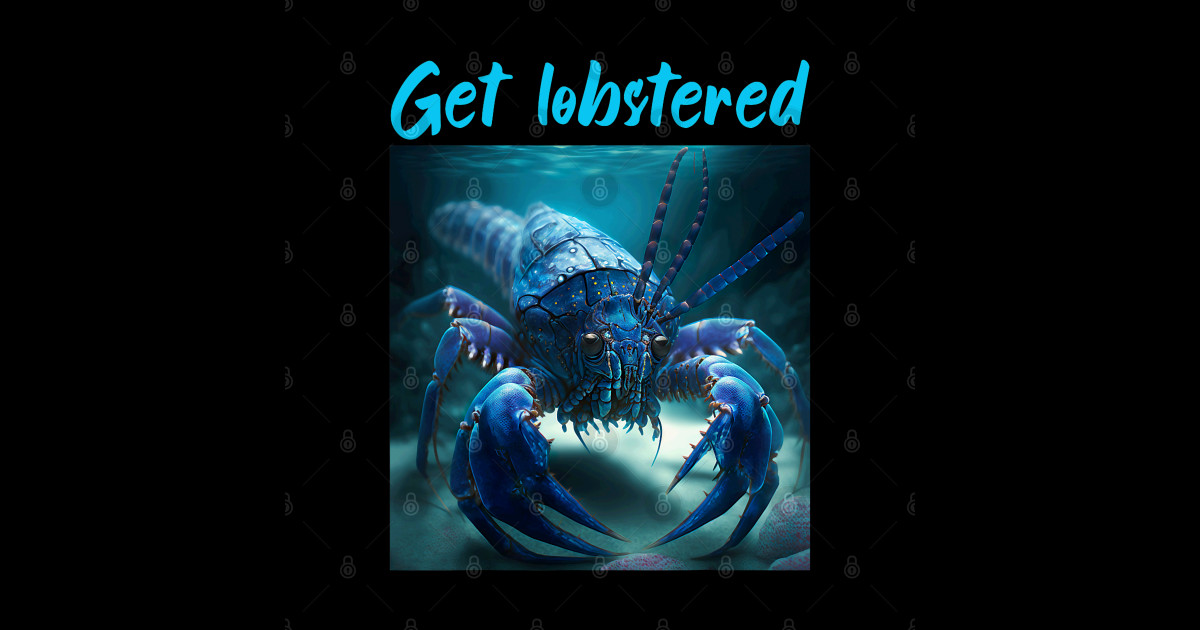 Lobster Pet Funny Jumpscare Lobster Meme Blue Crustacean - Crawfish ...