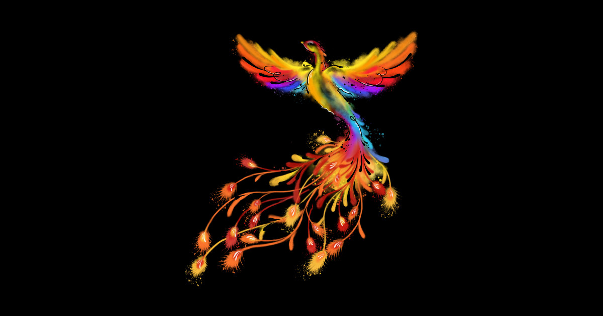 Watercolor Phoenix - Phoenix Bird - Sticker | TeePublic