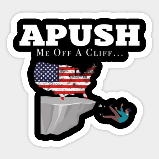 Push Me Off A Cliff - Push Me Off A Cliff - Sticker | TeePublic
