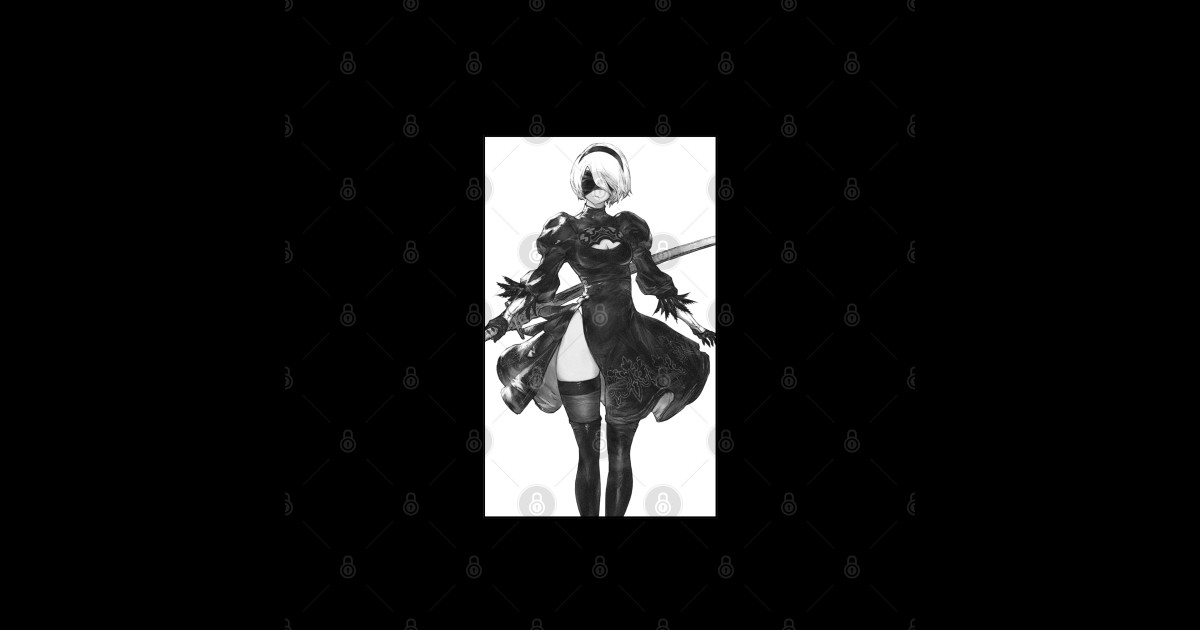 2B Nier:Automata - Nierautomata - Posters and Art Prints | TeePublic