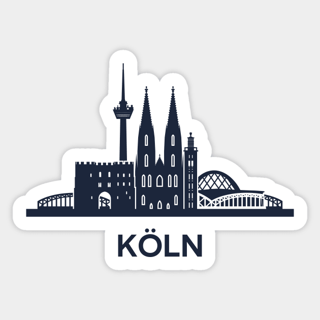 Cologne Skyline Emblem - Cologne - Sticker | TeePublic
