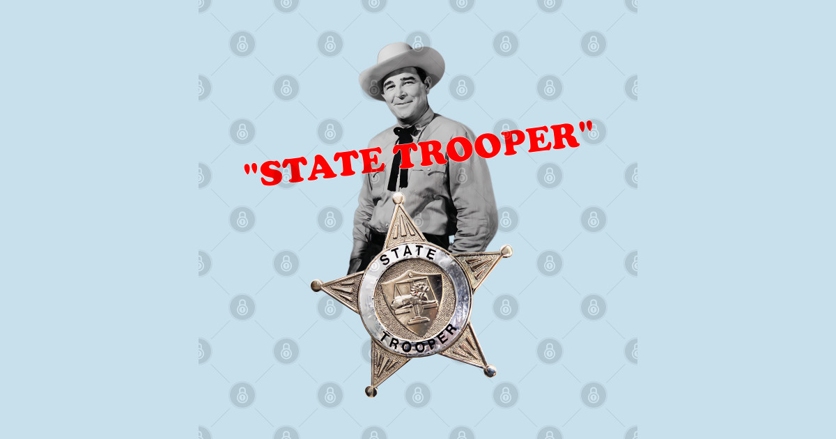 State Trooper - Rod Cameron - 50s Tv Show - Classic Tv Shows - T-Shirt ...
