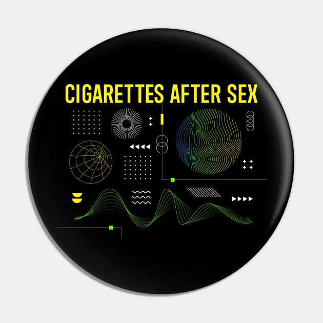 Cigarettes After Sex ∆ Yellow Brutalism Cigarettes Pin Teepublic