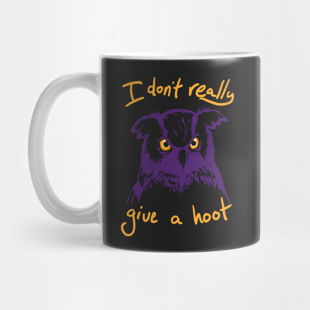 Grumpy Owl - Owl - Mug | TeePublic